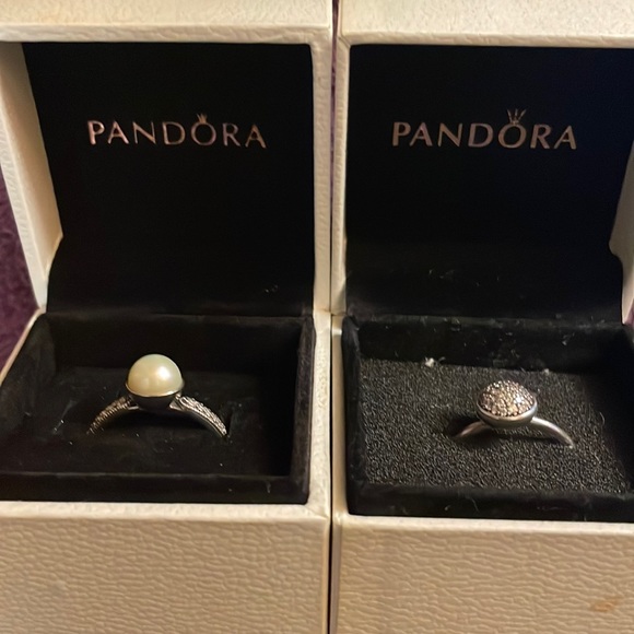 Pandora | Jewelry | 2 Pandora Rings Barely Worn | Poshmark